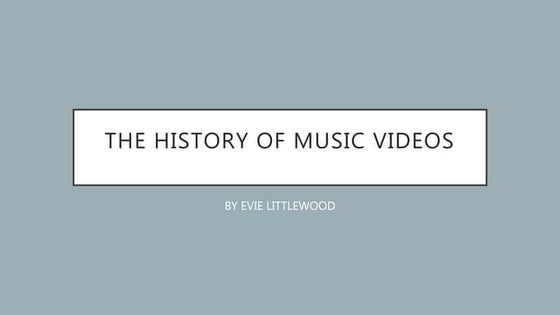 Mtv music video timeline | PPT