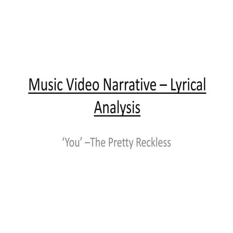 Lyrical Analysis | PPT