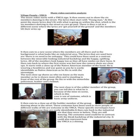 Music video narrative analysis | PDF