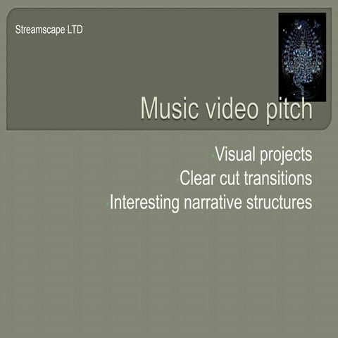 Music video pitch | PPTX