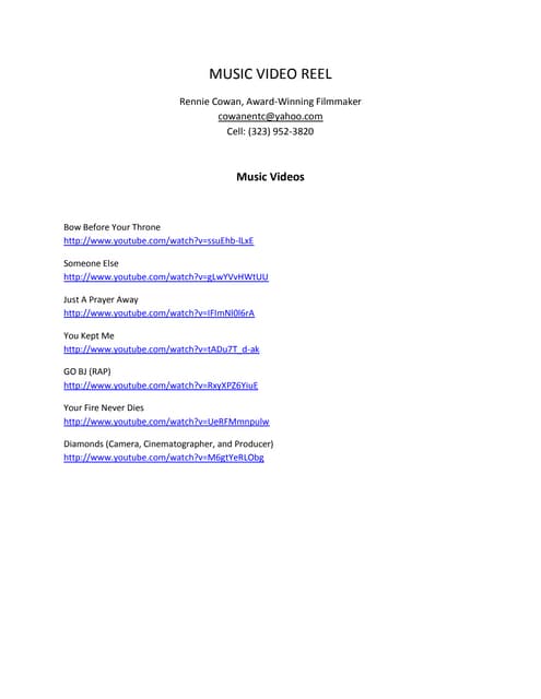 Music video styles and techniques | PPTX