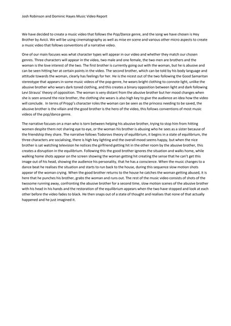 List of scenes and timings | PDF