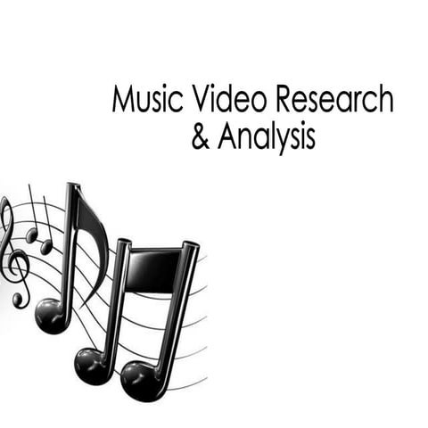 Music video research | PPT