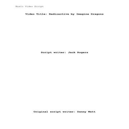 Music Video Script Template Docx