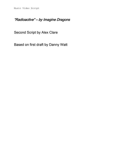 Dannys first draft script | PDF
