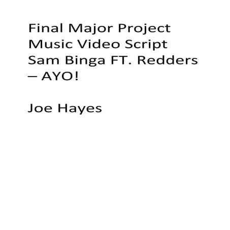 Music video analysis | DOCX