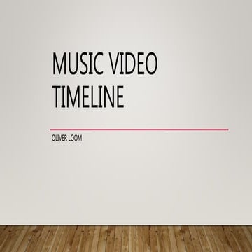 Music video timeline | PPTX | Rock Music | Music