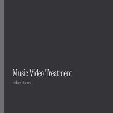 Music Video Treatment | PPTX