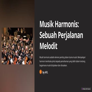 Musik-Harmonis ppptx untuk siswa SD-SMA. | PPTX