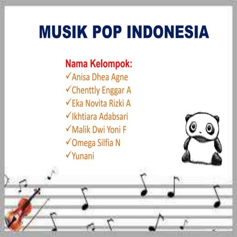 Musik Pop Indonesia | PPTX
