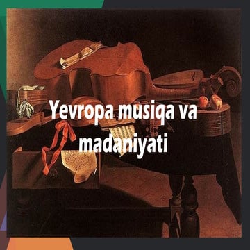 musiqa madaniyati haqida dunyo boylab barcha davlarla | PPTX