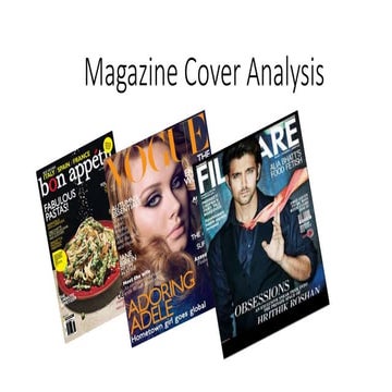 media studies Magazine cover analysis | PPTX