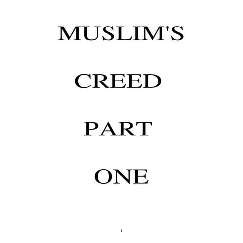 Muslim's creed part onev1 .doc