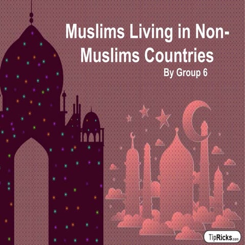 Muslim living in non muslim country | PPT
