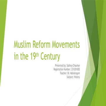 Muslim Reform Movements in the 19th Century - History Presentation (1).pptx