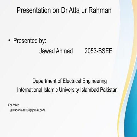 Dr Atta ur Rahman | PPT