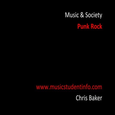 Punk rock music powerpoint | PPTX