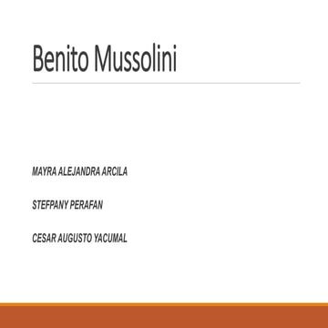 European Dictators: Mussolini, Stalin and Hitler. | PPTX