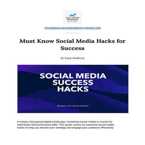 Must-Know Social Media Hacks for Success | PDF