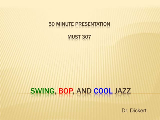 Jazz music ppt | PPT