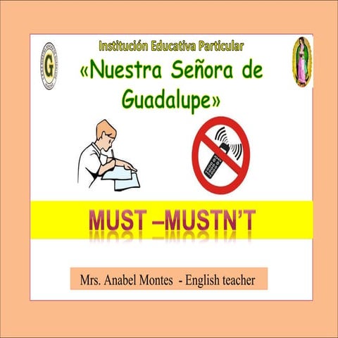 must or mustn't - modal verbs - class rules | PPTX