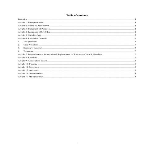 Musta constitution | PDF