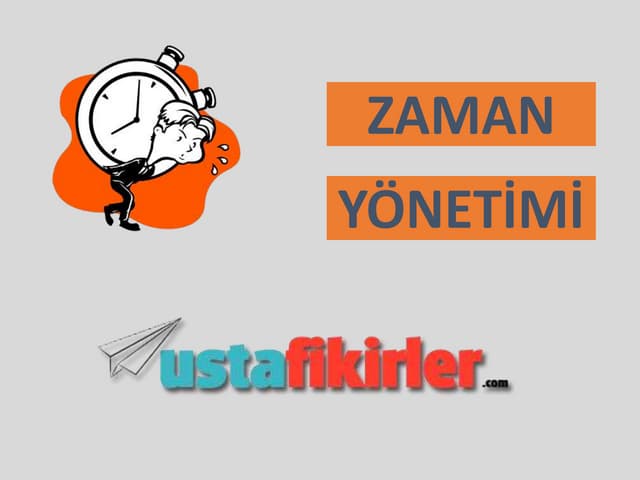 Zaman yönetimi sunumu | PPTX