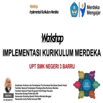 Mustafa - Workshop Implementasi Kurikulum Merdeka - SMKN 3 Barru - Juni ...