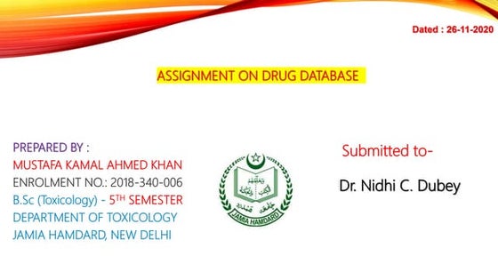 Drug Databases | PPTX