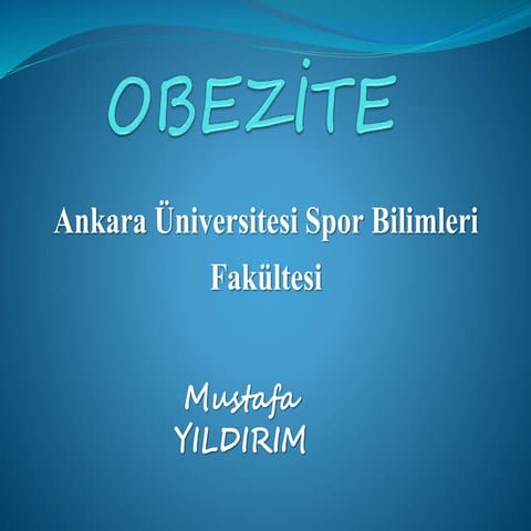 Obezite | PPTX