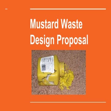 Mustard waste proposal | PPTX