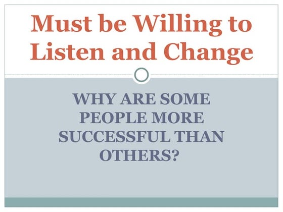 Must Be Prepared Handout | PDF