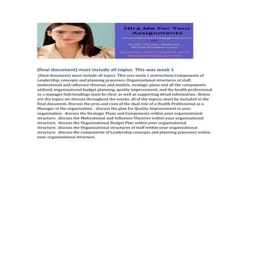 must include all This was week 1.docx | Business and Finance