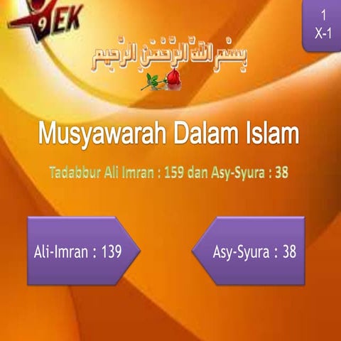 Musyawarah Dalam Islam | PPTX