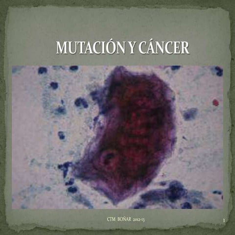 Mutación y cáncer | PPTX