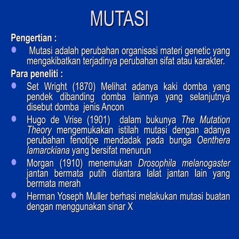 Mutasi | PPT