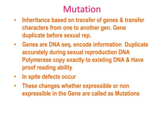 Gene mutations ppt | PPT | Infertility | Reproductive Health