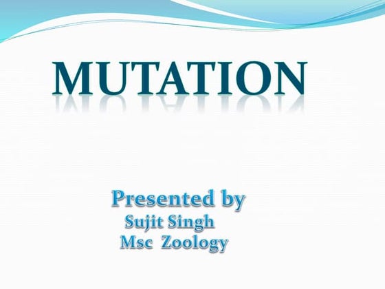 Ppt Types Of Mutations Powerpoint Presentation Free Biology