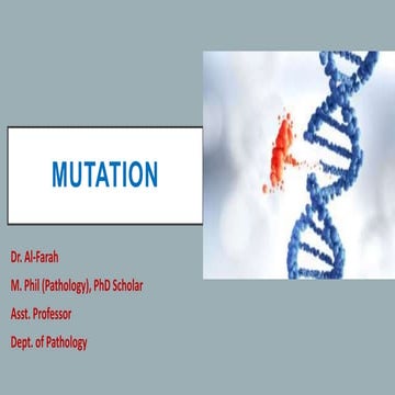 Mutation , its types andprinciples relating to the effects of gene ...