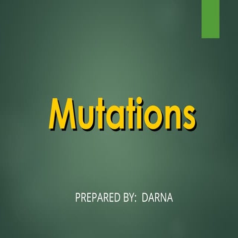 MUTATIONS, this explains what was truly happend | PPT