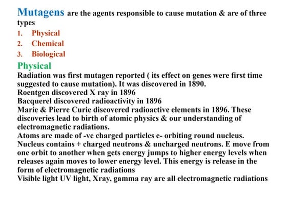 Mutagen | PPT