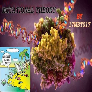 Mutational theory presentation | PPTX