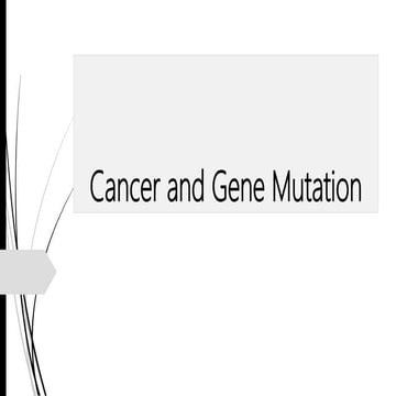Mutation and cancer | PPTX