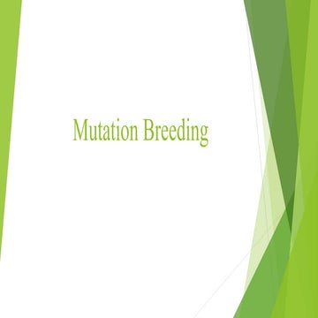 Mutation breeding | PPTX