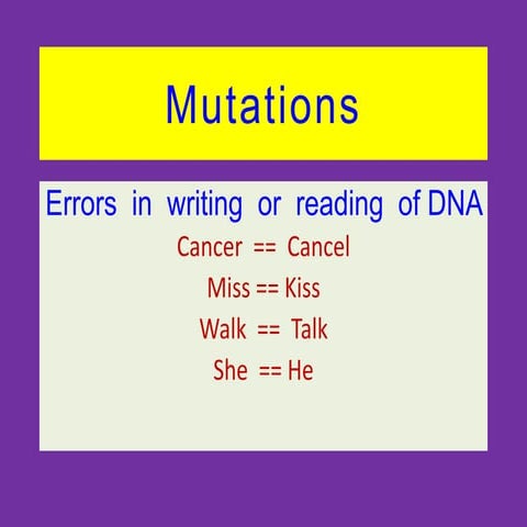 Mutations | PPTX