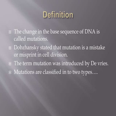 Mutations | PPT