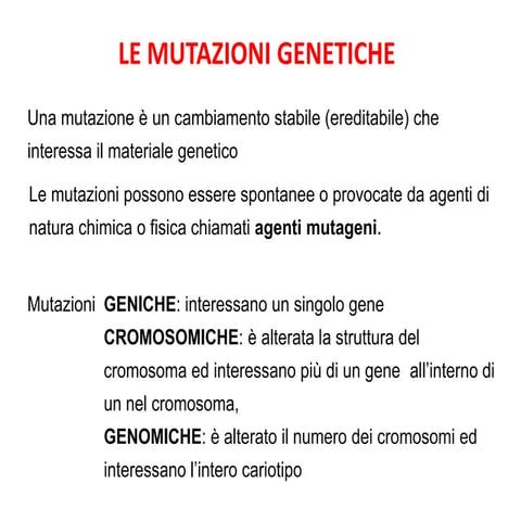 Mutazioni | PPTX
