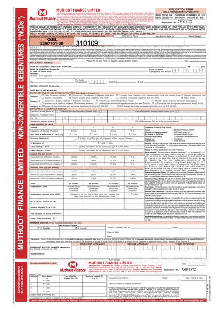 Pfc tax free bonds application form | PDF