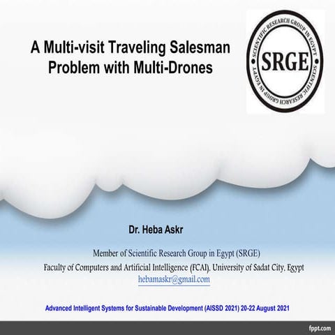A Multi-visit Traveling Salesman Problem with Multi-Drones | PPTX