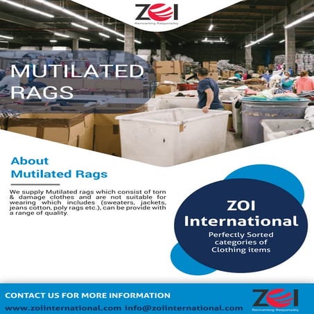 Zoi International - Mutilated Rags Supplier | PDF